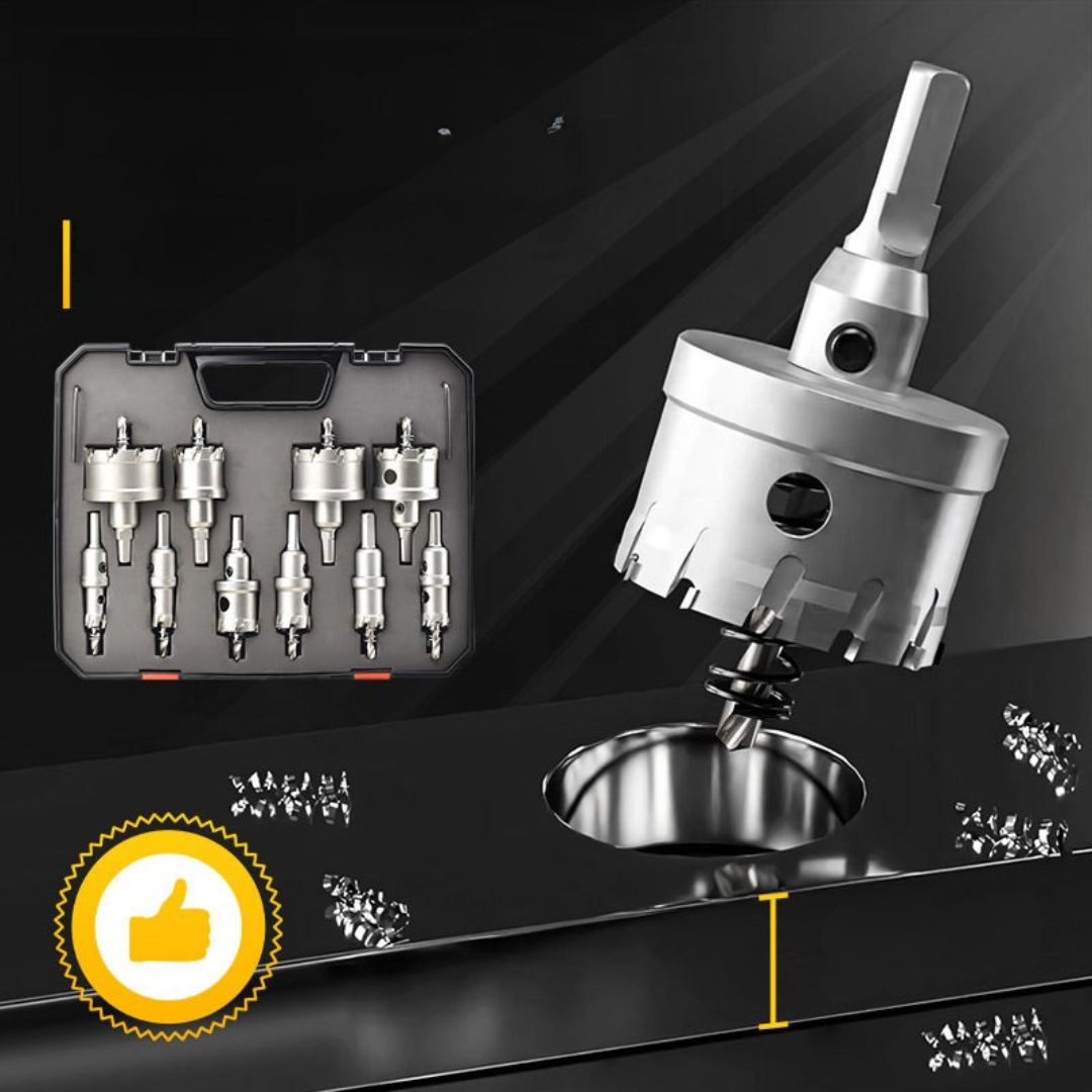 MetalDrill - Hårdmetalspids Metalhul Borebit Skærer Sæt – Nabelo Danmark