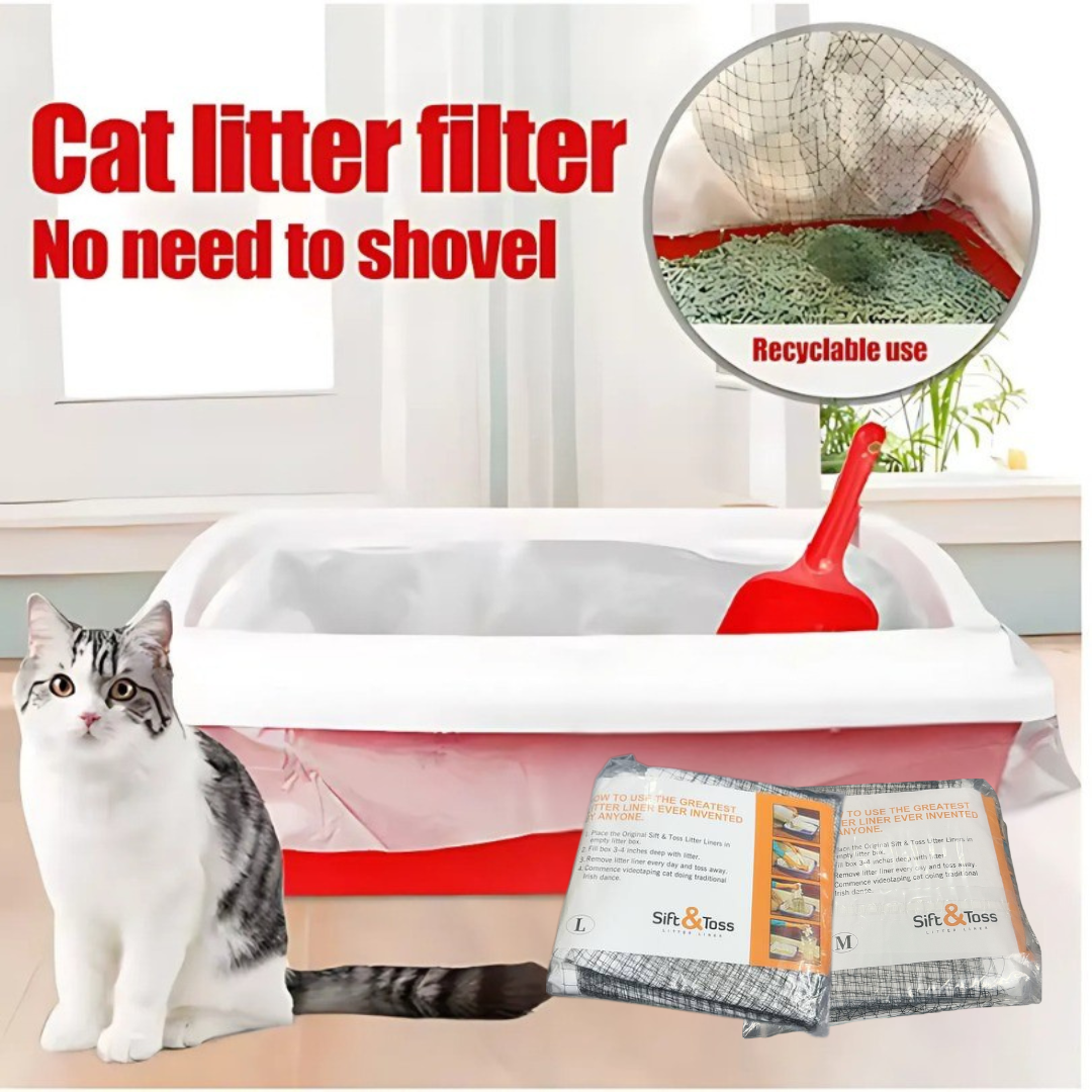 Catfri® WasteFilter 1+1 GRATIS: Genanvendelige Katte Strø Liners Til A ...