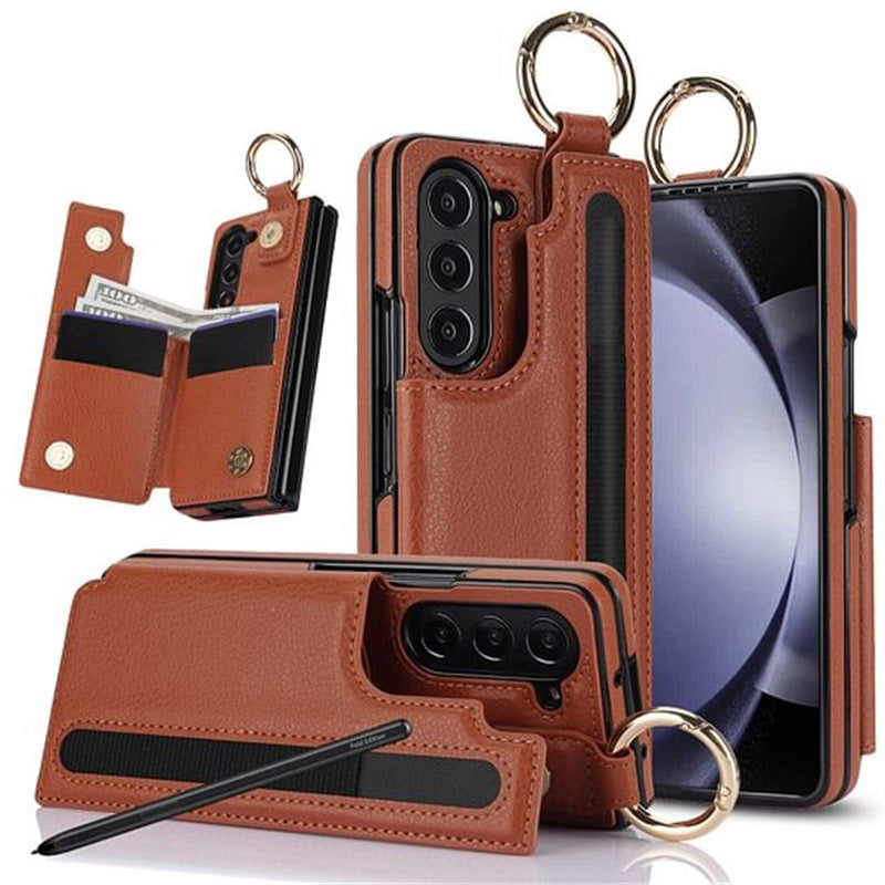 Icone™ FoldingCase: 3-i-1 Foldbart Telefon, Kort Og Pung Etui – NB DK